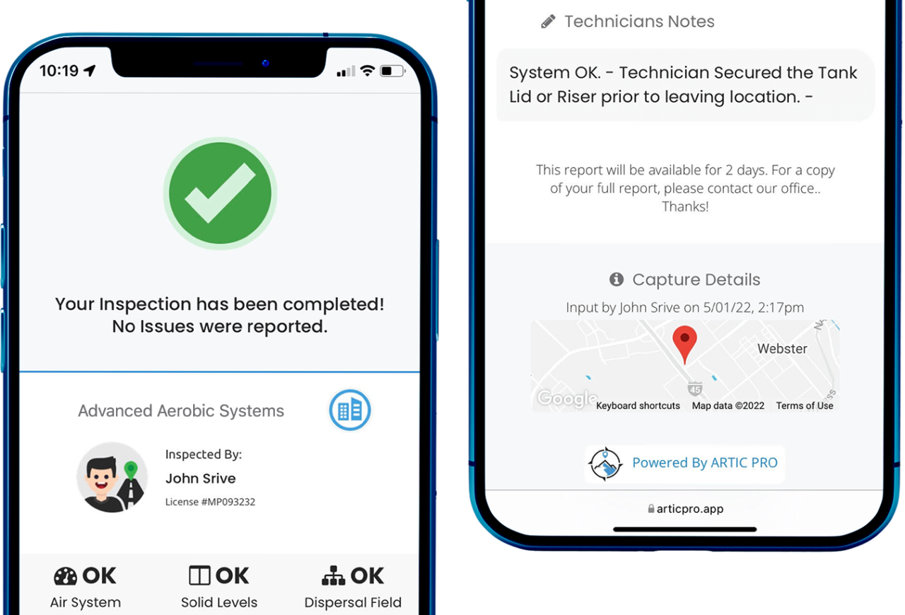 Inspections & Maintenance - ADVANCED AEROBIC SYSTEMS